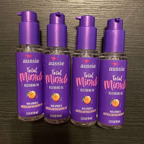 Aussie | Hair | 4 Pack Aussie Total Miracle Restoring Oil 32oz Apricot ...